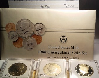 1986 Mint Set & 3 Kennedy Half - Etsy