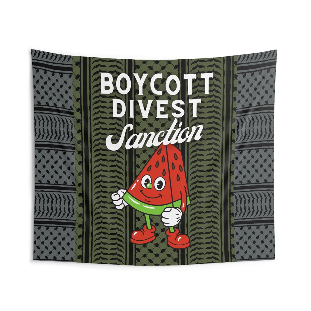 Cartoon Watermelon Bee Dee Ess Indoor Wall Tapestries - Etsy