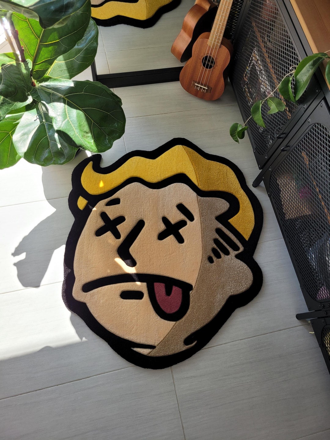 Fallout Vault Boy Tufted Gaming Rug - Etsy