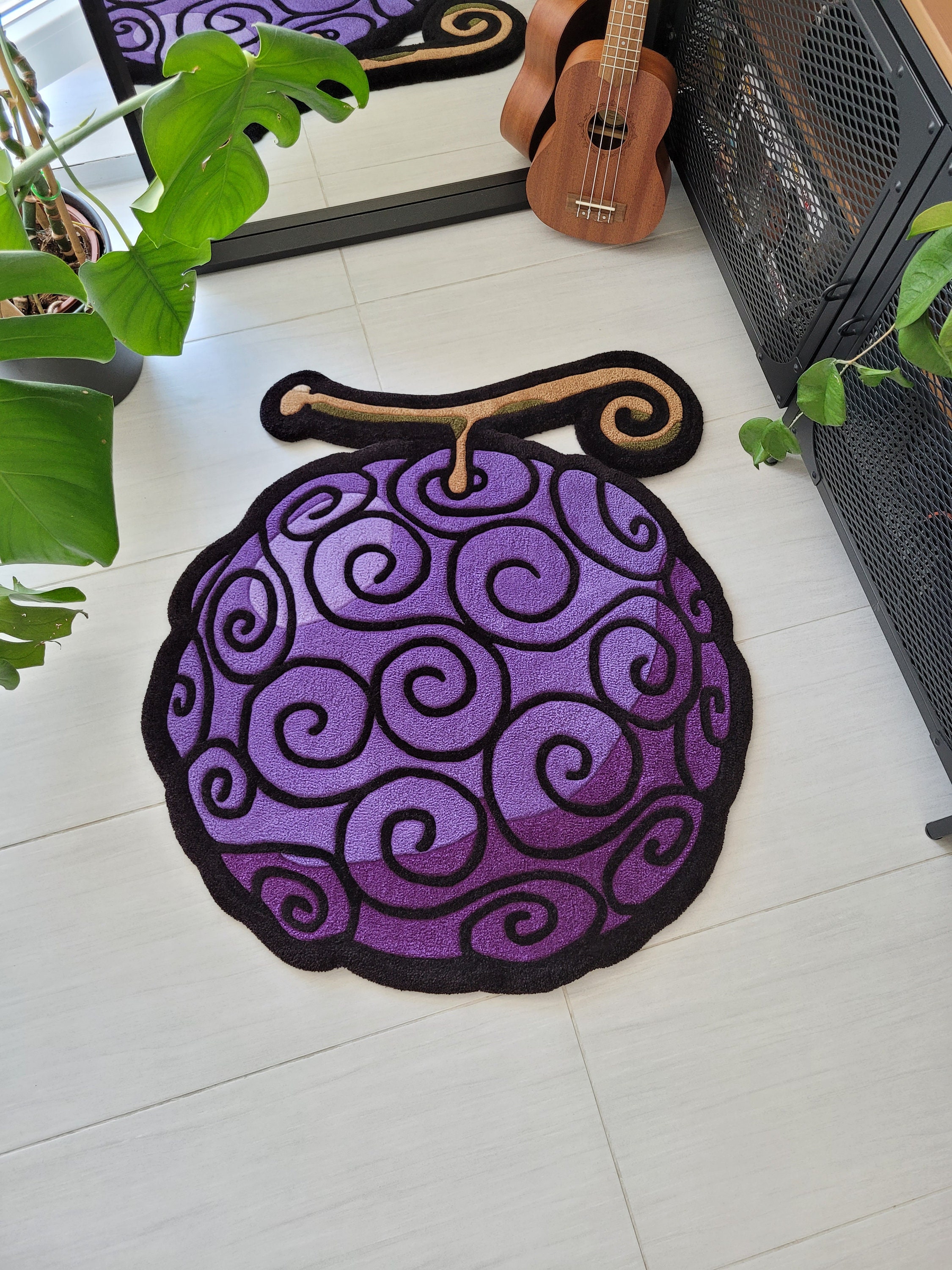 Dragon Fruit Gomu Gomu Rug Anime Style - Etsy