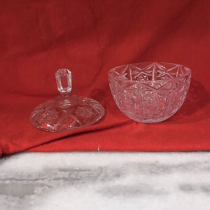 Anchor Hocking Star of David Glass Bowl, Crystal Sugar/candy Dish ...