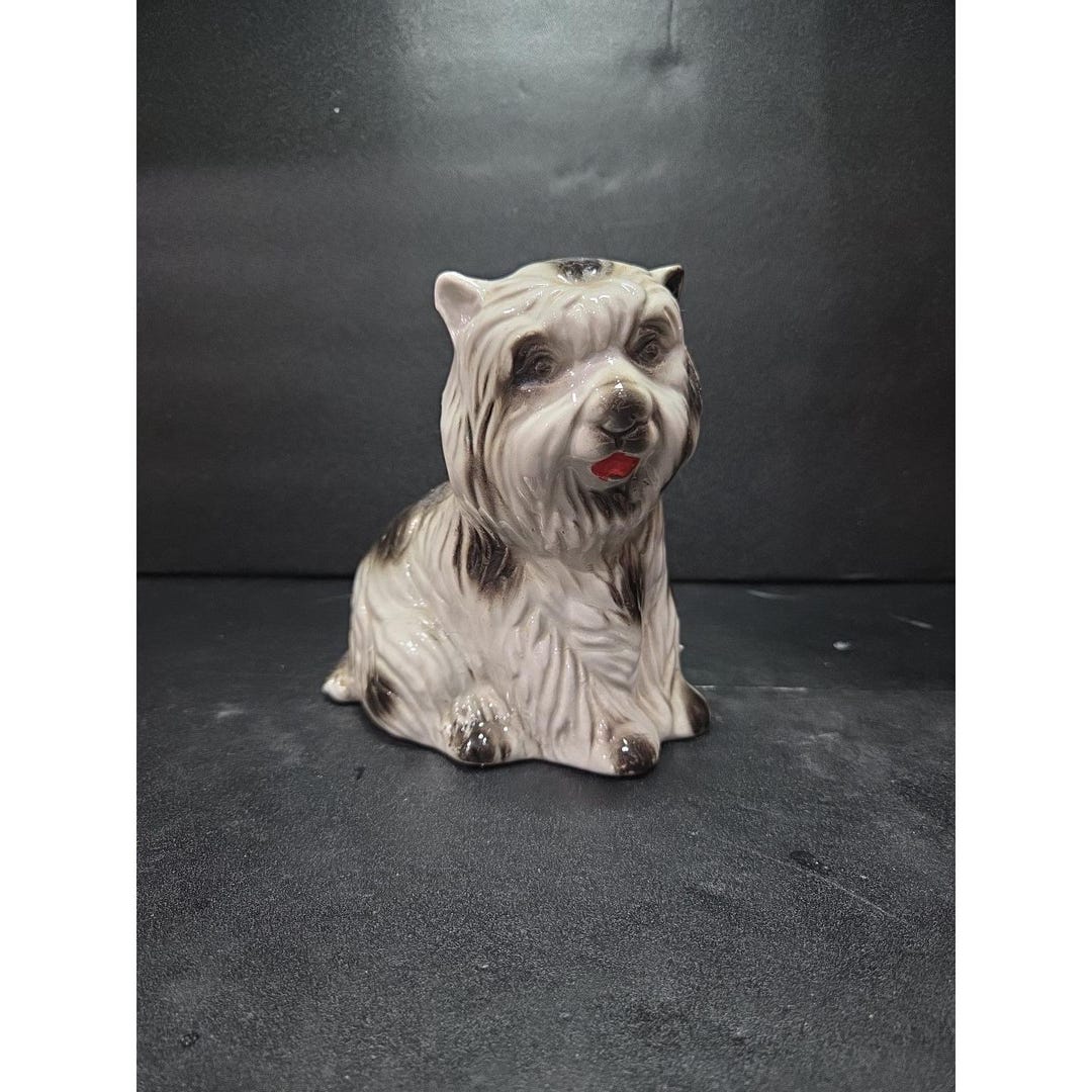 MCS Brazil Maltese Dog Statue, Vintage Porcelain Figurine, Collectible ...