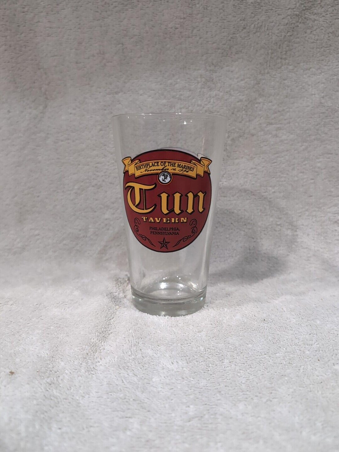 Tun Tavern Pint Glass Marine Corps Museum, 14 Oz Beer Tumbler ...