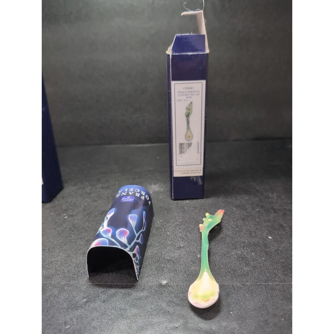 Franz Sculptured Porcelain Spoon FZ00481, Spring Freesia Design ...
