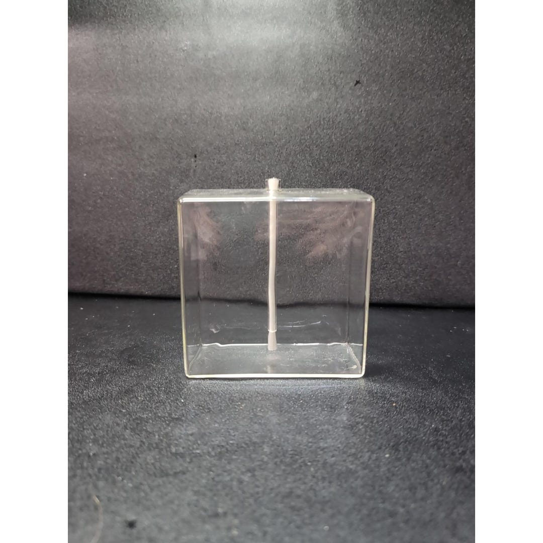 Firelight Glass Oil Candle 4" Square, Decor, Glass Oil Candle, Home ...