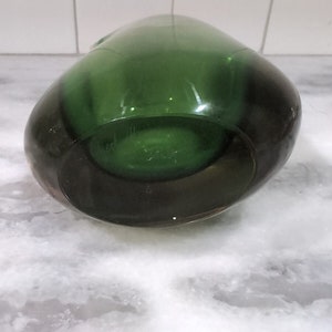 Onesto Murano Italy Sommerso Glass Vase 9.5, Amber/green Vase ...