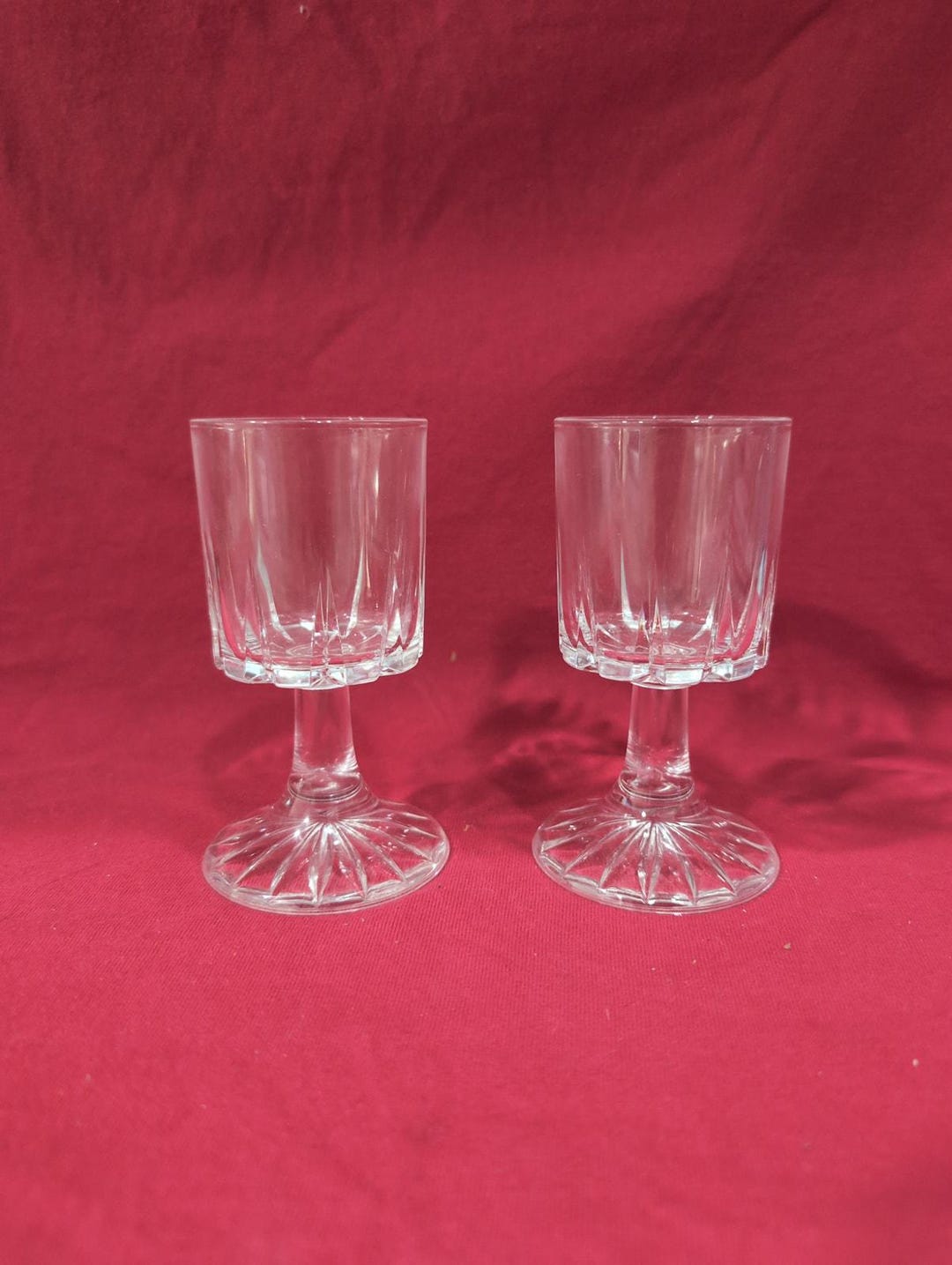 Royal Crystal Rock Goblets, RCR Zeus Crystal Water Glasses, Vertical ...