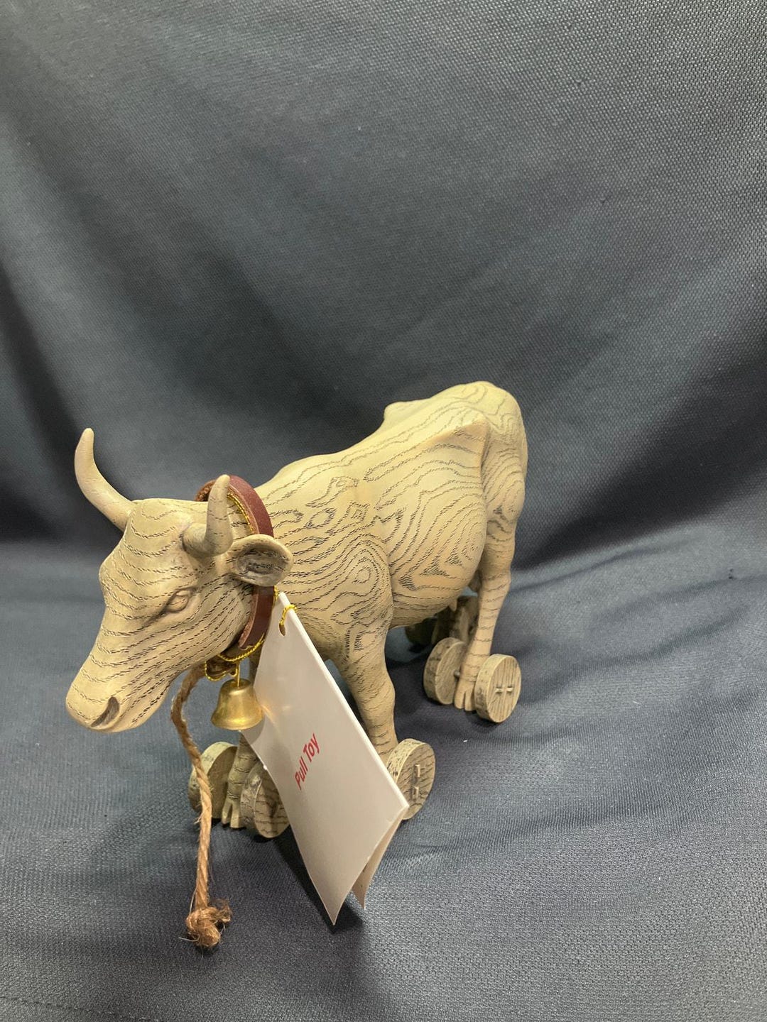 Cow Parade Pull Toy Cow Figurine, Westland Giftware, Collectible ...