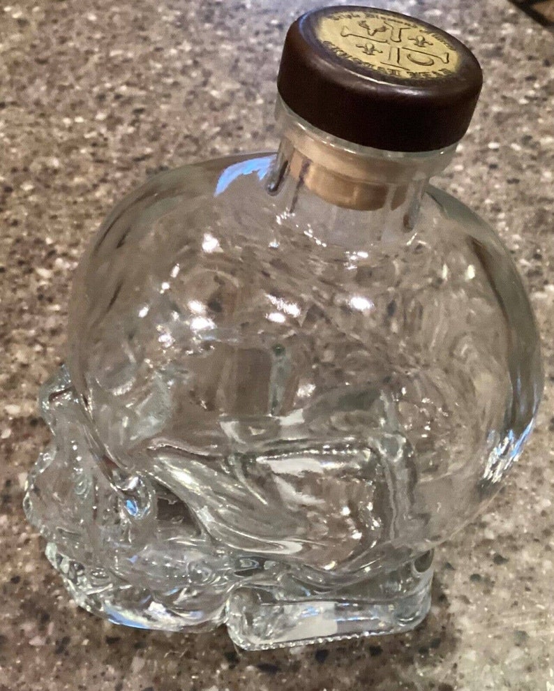 Triple Diamond Head Skull Vodka Glass Bottle 750ml Skeleton Liquorclear ...