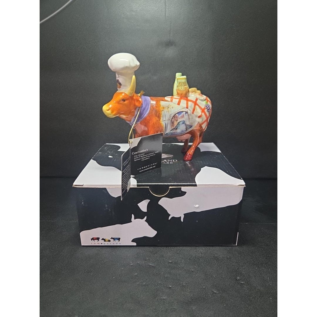 Cow Parade Cow'rabba's Chef Cow Figurine, Westland Giftware, #7309, Box ...