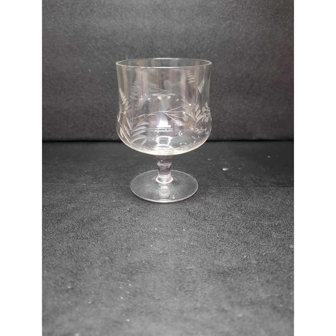 Capri Cocktail Glass, Vintage Cut Crystal Glass, Seafood Glassware ...