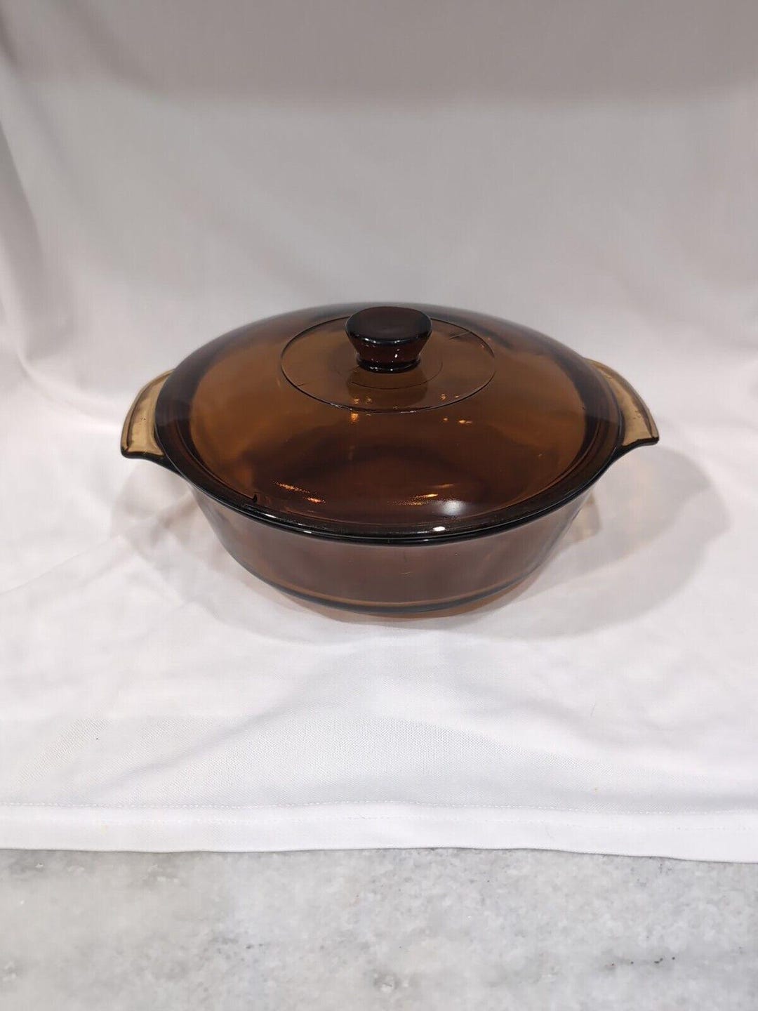 Anchor Hocking Glassware 1.5 Quart Amber Casserole Dish, Baking ...