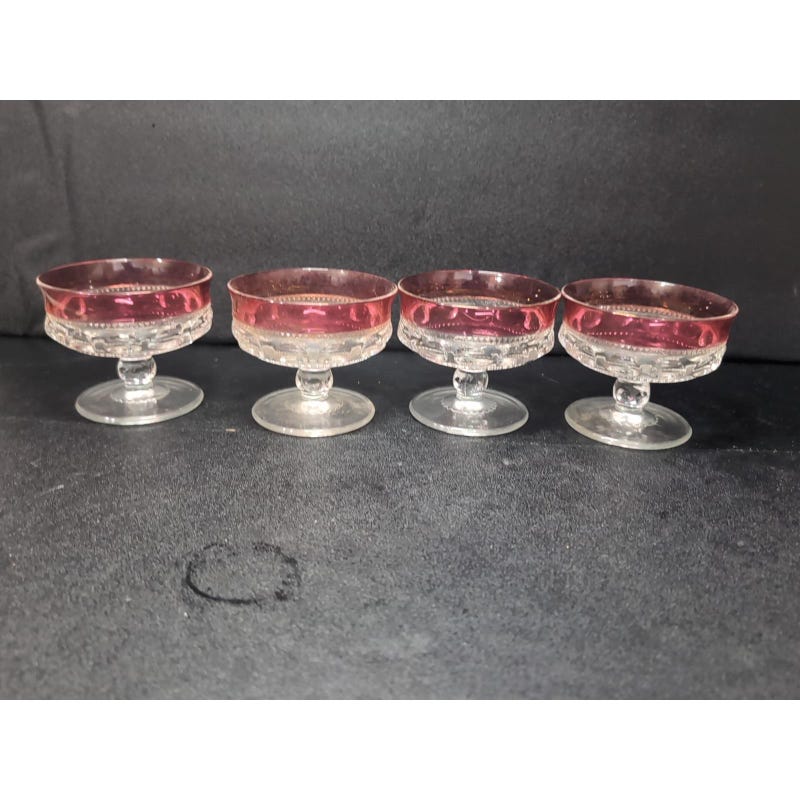Kings Crown Ruby Cups - Etsy