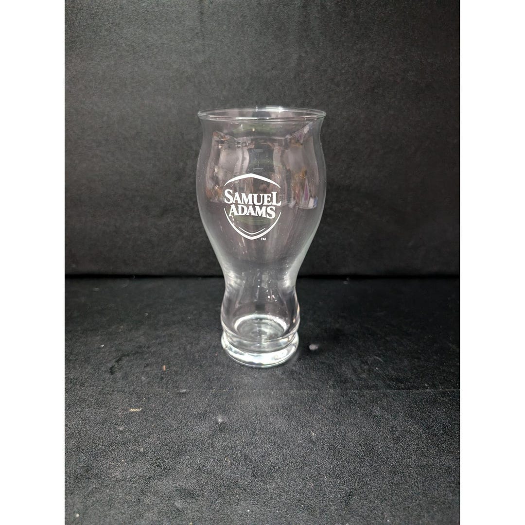 Samuel Adams Beer Glass, White Logo Tulip Pint, Beer Lover Glassware ...
