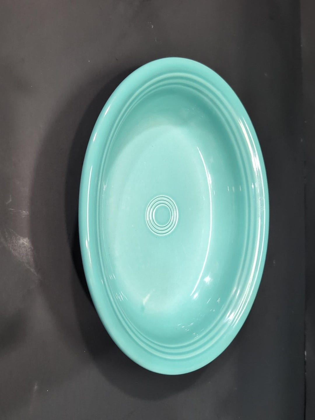 Fiesta Ware Oval Serving Platter, Turquoise 10" Plate, Fiestaware HLC ...