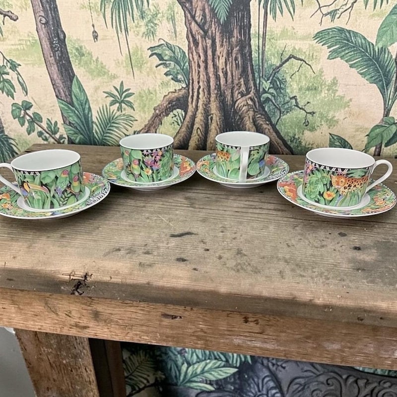 Jungle Tea Cup Set - Etsy