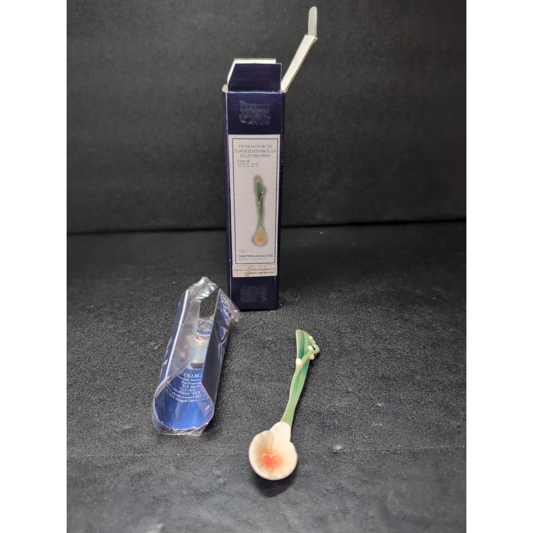Franz Porcelain Orchid Moth Spoon FZ00138, Vintage Decorative Art ...