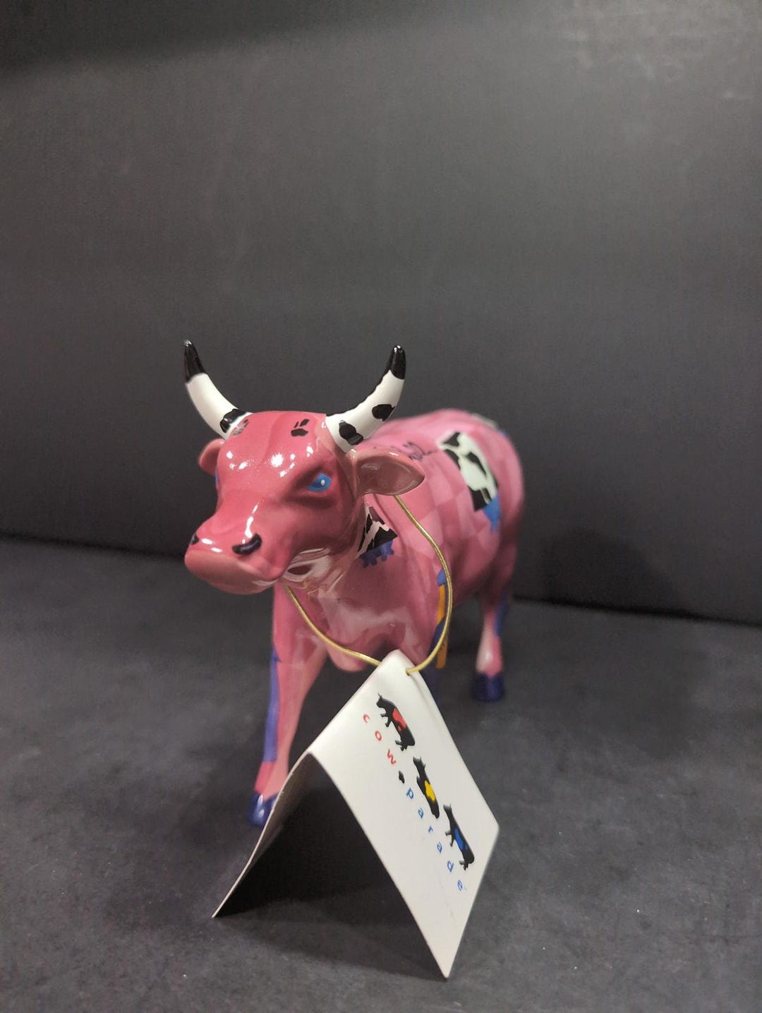 Cow Parade Cowbell Ceramic Cow Figurine, Westland Giftware, Collectible ...