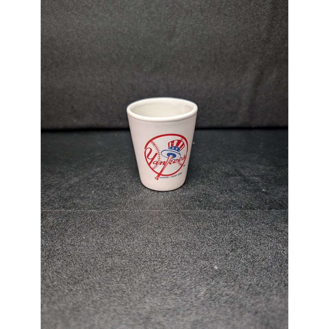 New York Yankees Shot Glass, Vintage Ceramic Shooter, Baseball ...