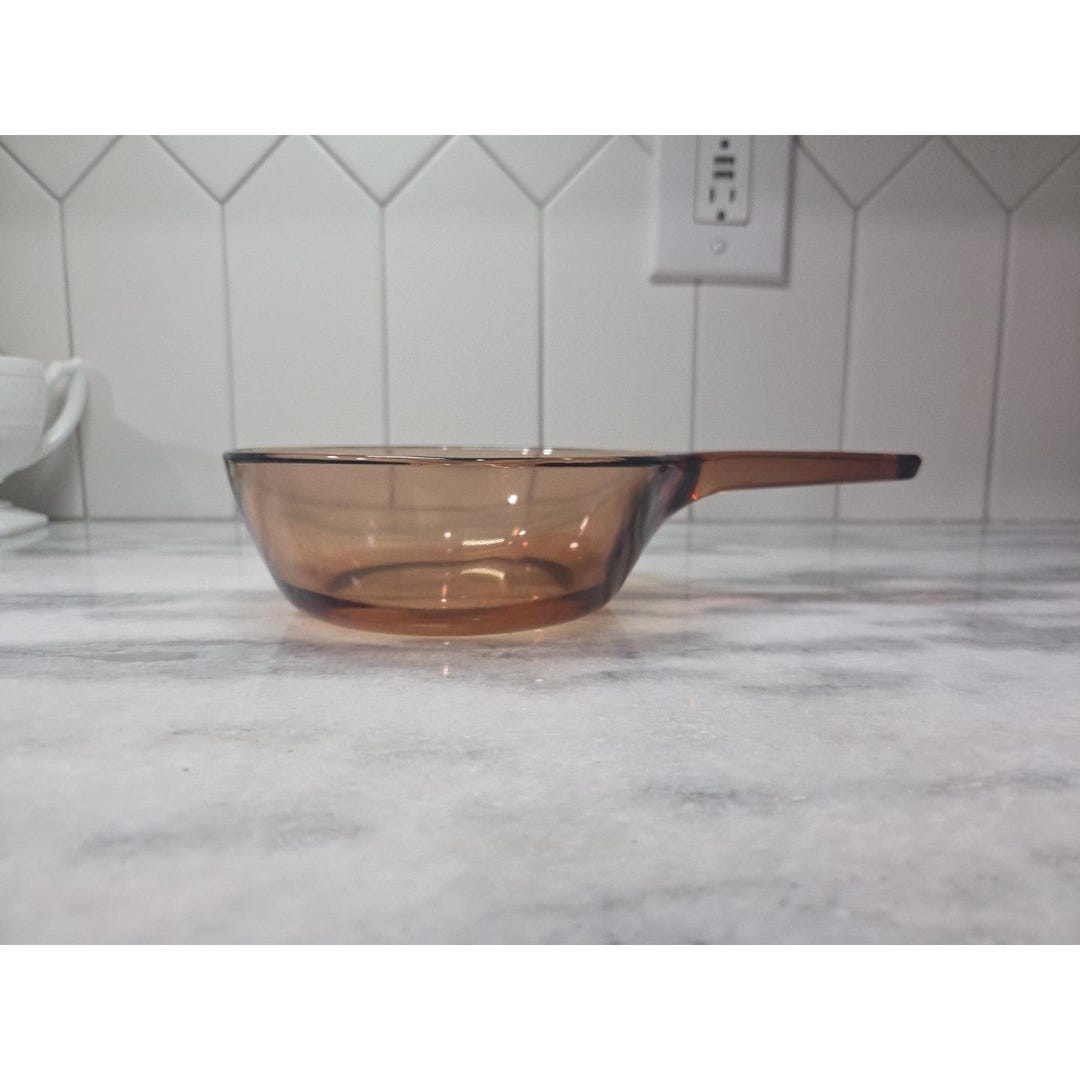Corning Ware Visions Amber Saucepan .5L, Pyrex Pot, Vintage Amber ...