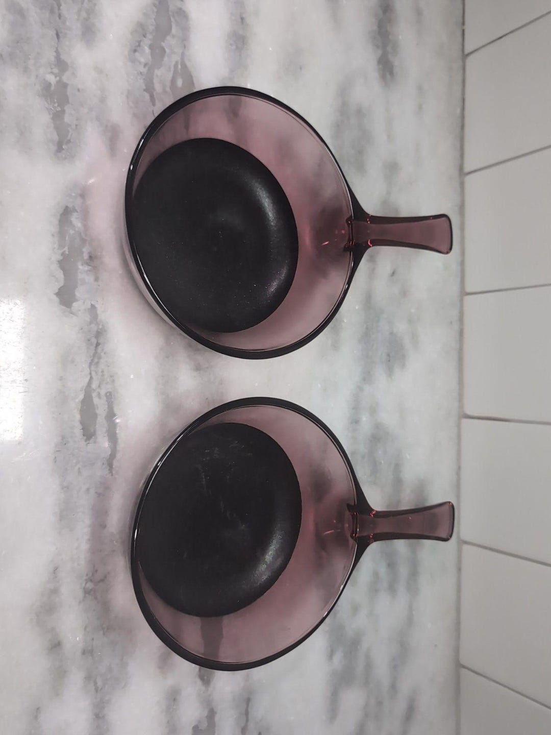 Corning Ware Visions Cranberry Glass Sauce Pan, Non-stick Bottom, 0.5L ...