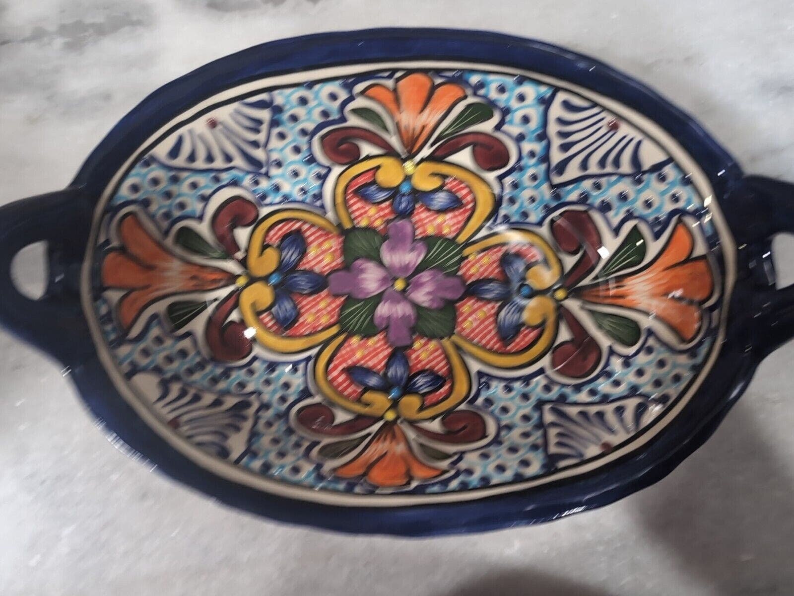 Alba Mexico Pottery Hand Painted Salsa Bowl by Novica - Etsy