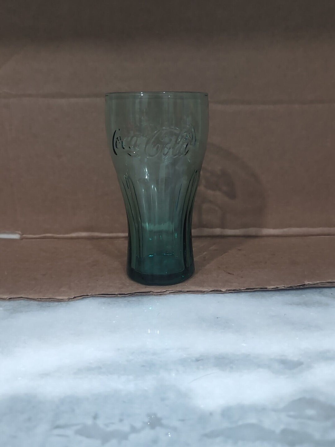 Coca Cola 1960's Teal Tumbler Glass, Vintage Single Drinking Glass ...
