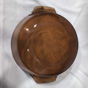 Anchor Hocking Glassware 1.5 Quart Amber Casserole Dish, Baking ...