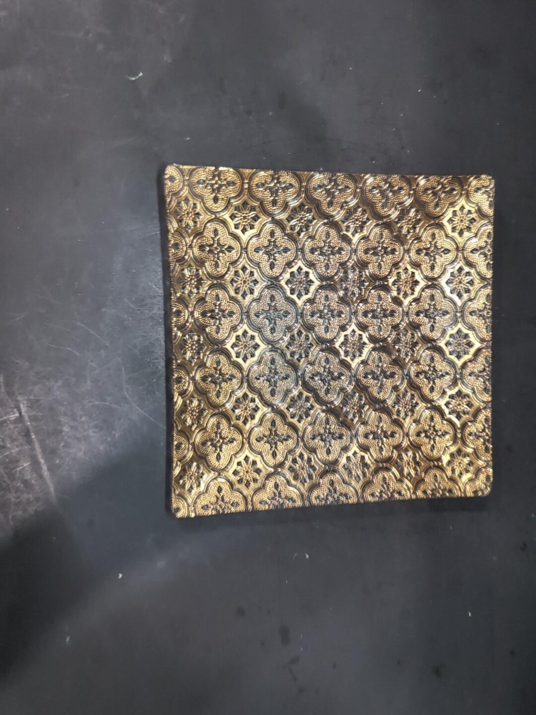 Georges Briard Gold Gilt Glass Tray, Mid-century Modern, 8" Square Tray ...