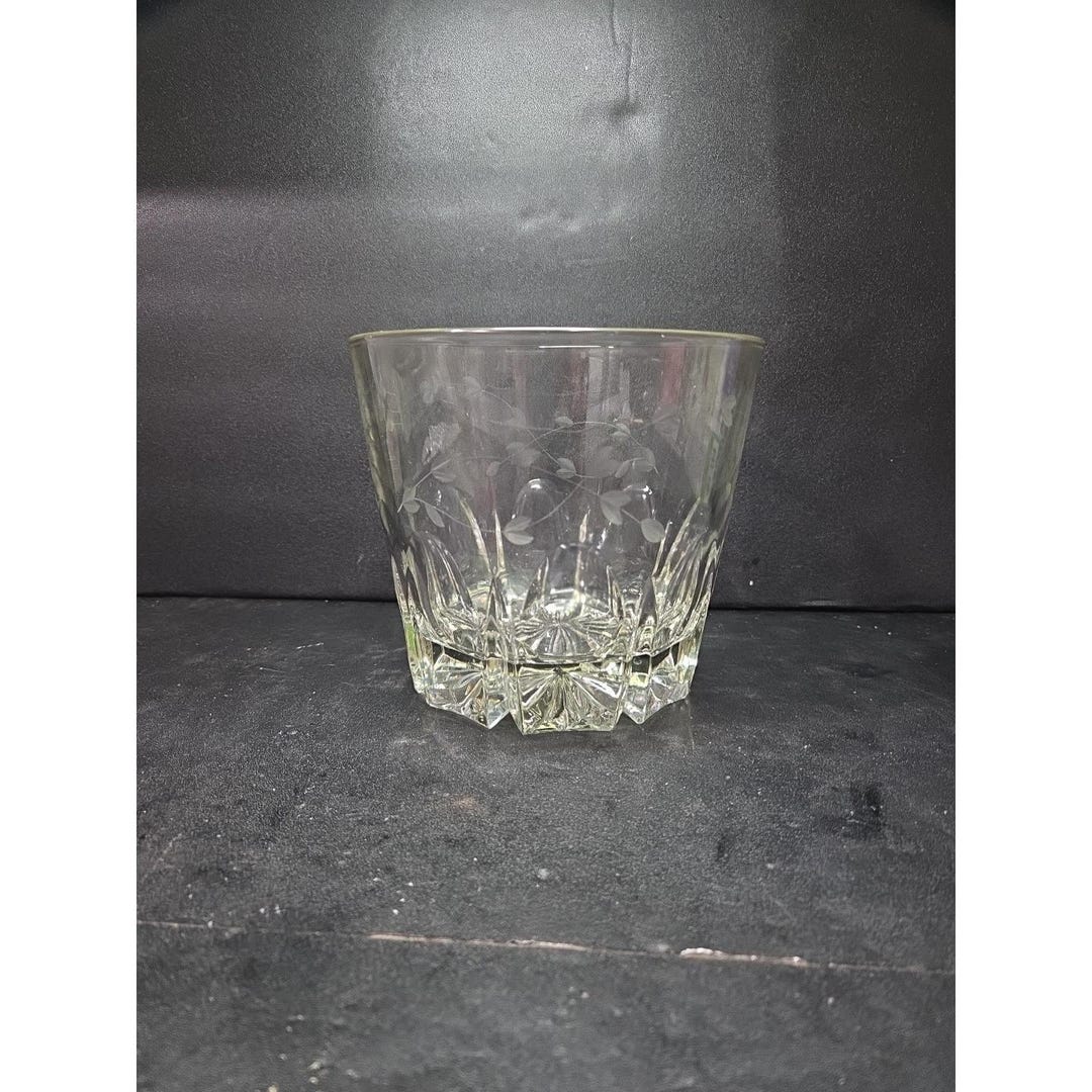 Princess House Heritage Crystal Ice Bucket, Etched Serving Bowl, Floral ...