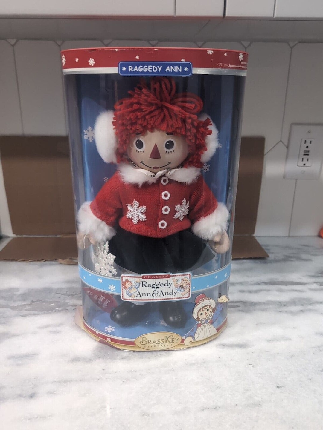 Raggedy Ann Brass Key 2004 Keepsake Doll Christmas Holiday Decoration ...