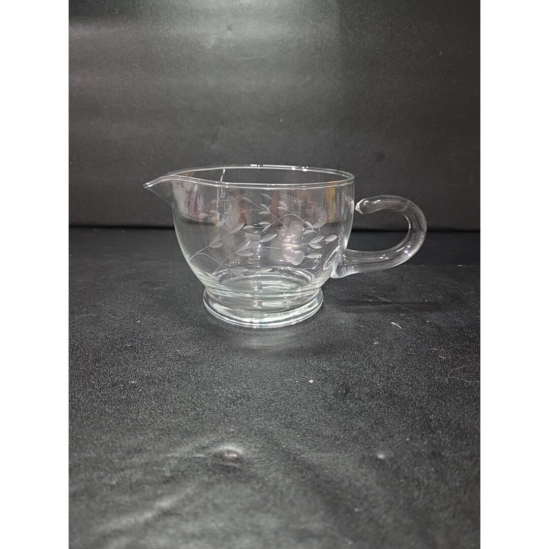 Princess House Heritage Creamer, Vintage Glass Creamer, Retro Crystal ...
