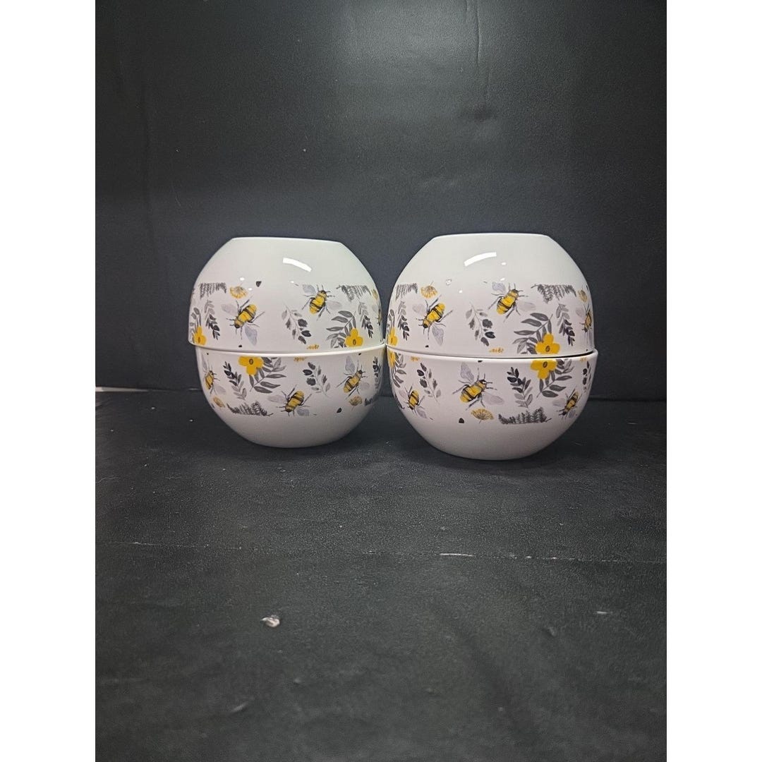 Royal Norfolk Spring Bee Cereal Bowls Set of 4 - Etsy