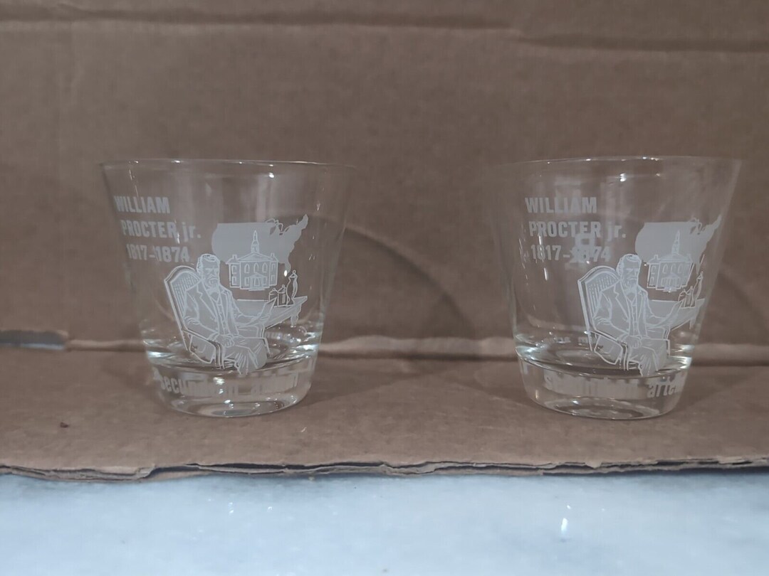 William Proctor Jr RX Pharmacist Etched Glass, 6 Oz Drinking Glass ...