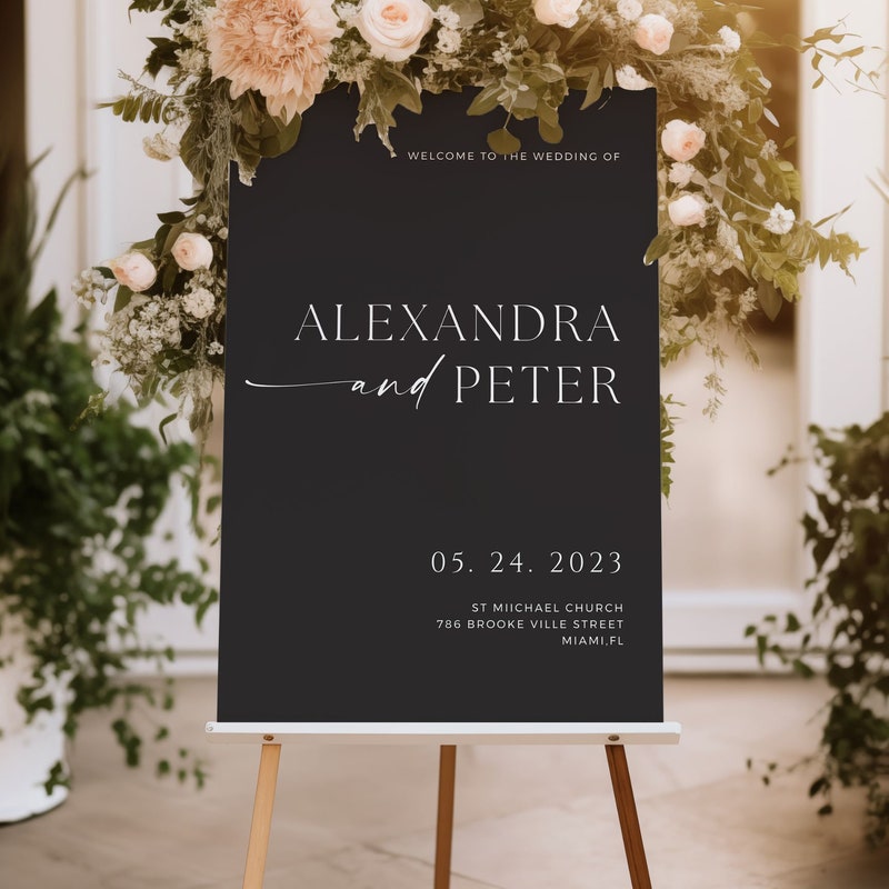 Elegant Wedding Sign - Etsy
