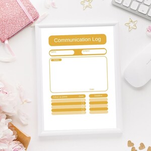 Communication Log, Call Log, Client Tracker, Conversation Tracker ...