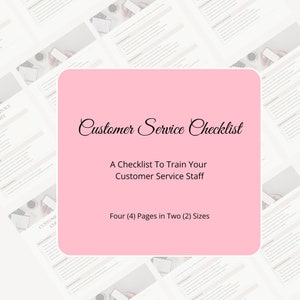 Essential Customer Service Checklist for New Business Owners | Improve ...