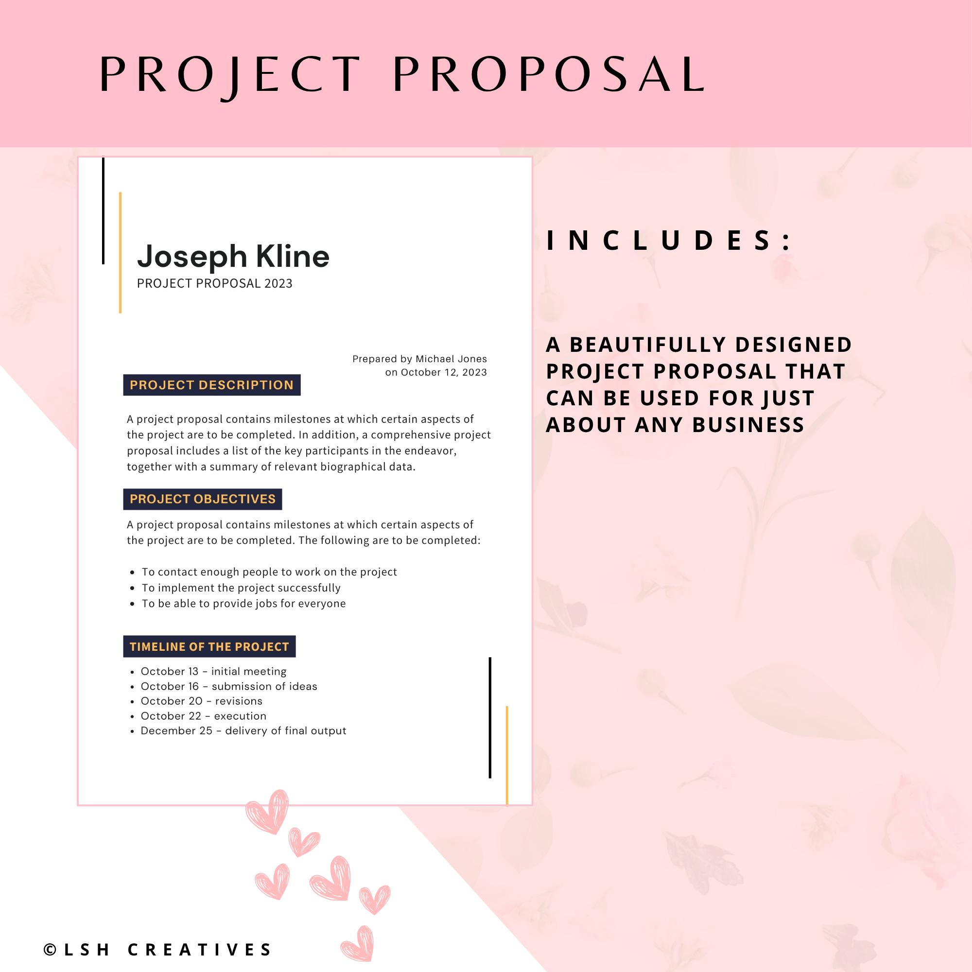 Interior Design Project Proposal Template: Professional Client ...