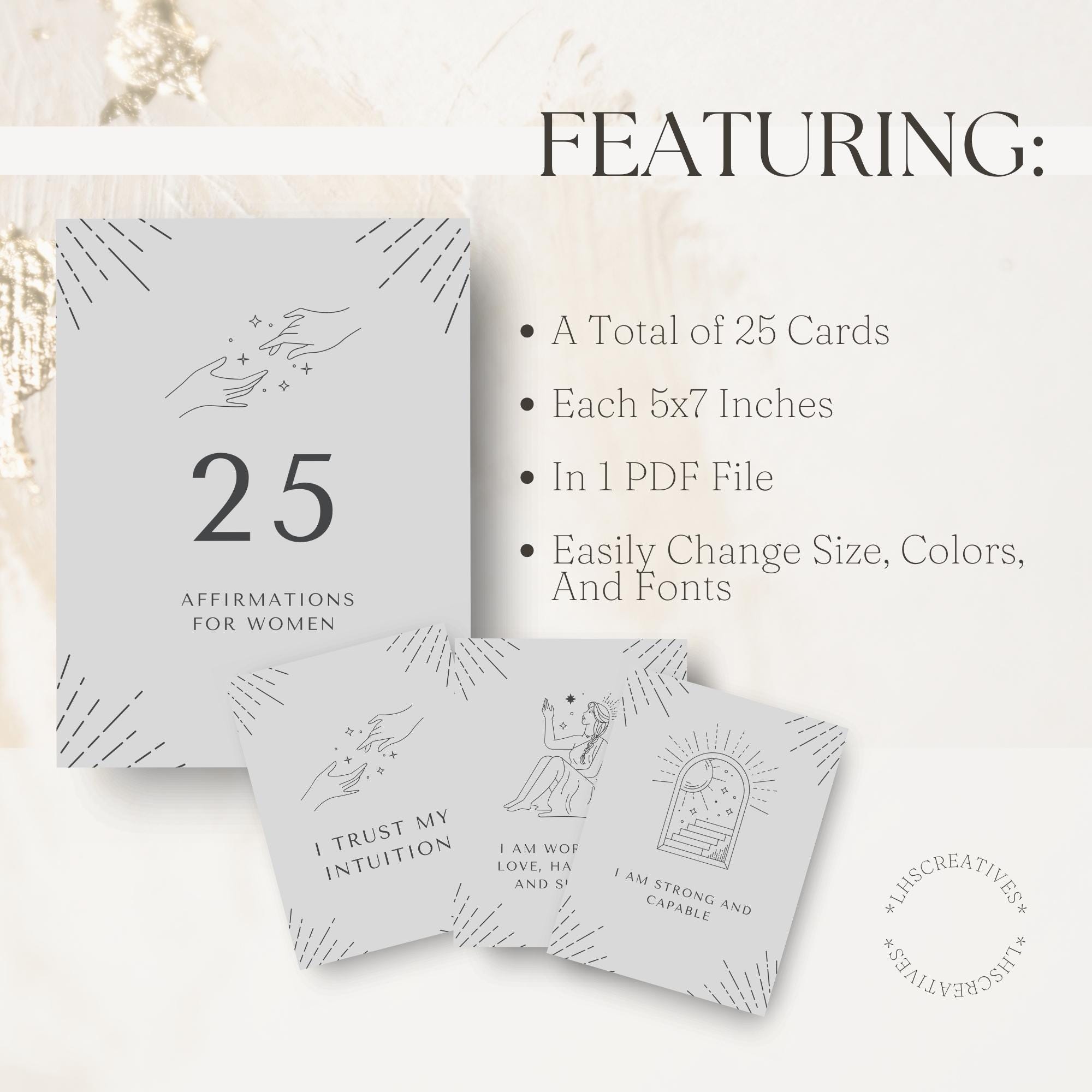 Printable Affirmations Affirmation Deck Motivational Cards ...