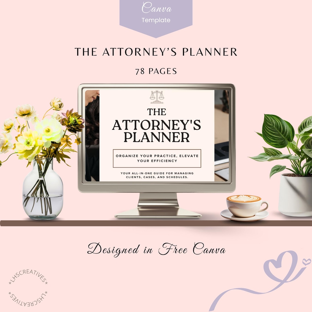 Attorney Planner - 2026 | Lawyer Organizer With Case Management | Legal ...