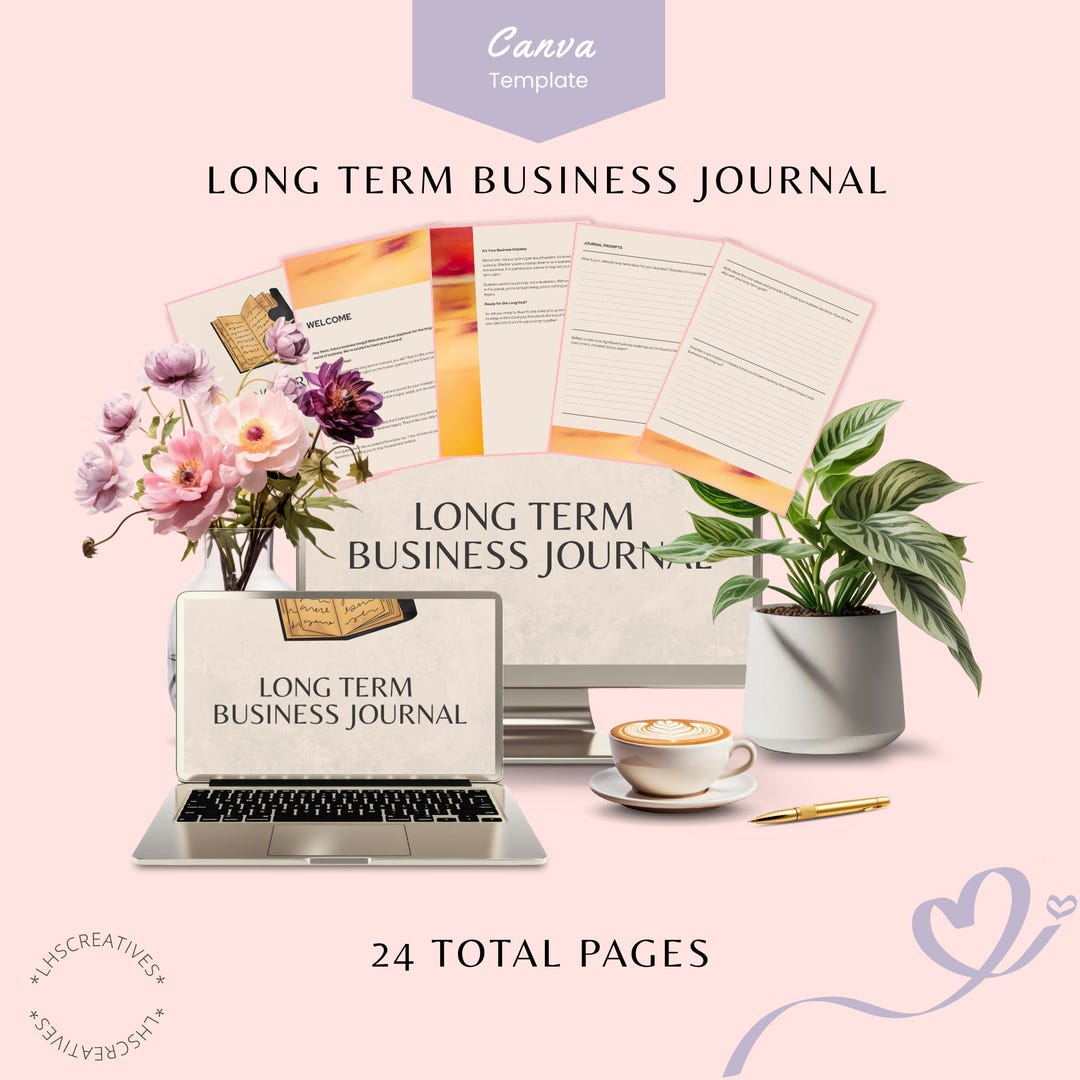 Business Journal Printable Template: Letter Size Startup Planner (PDF ...
