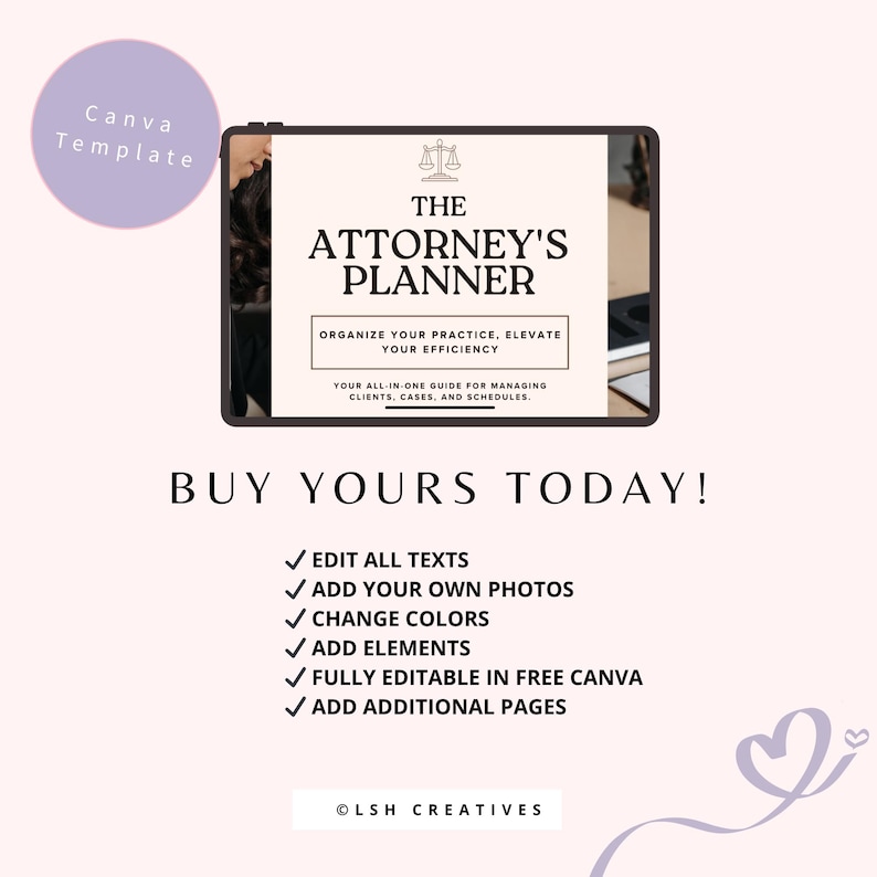 Attorney Planner 2026 | Lawyer Organizer With Case Management | Legal ...