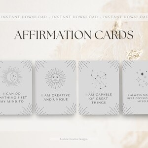 Printable Affirmations Affirmation Deck Motivational Cards ...
