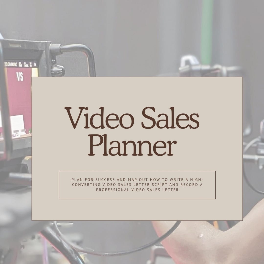 Video Sales Planner: Marketing Campaign Organizer (PDF Download) - Etsy