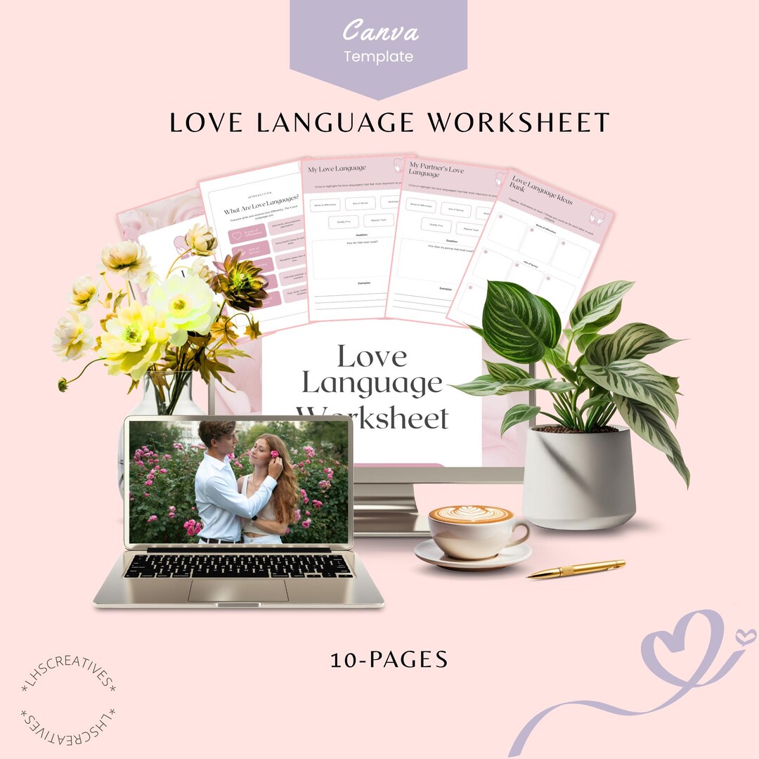 Love Languages Worksheet Bundle | Couples Therapy Workbook ...