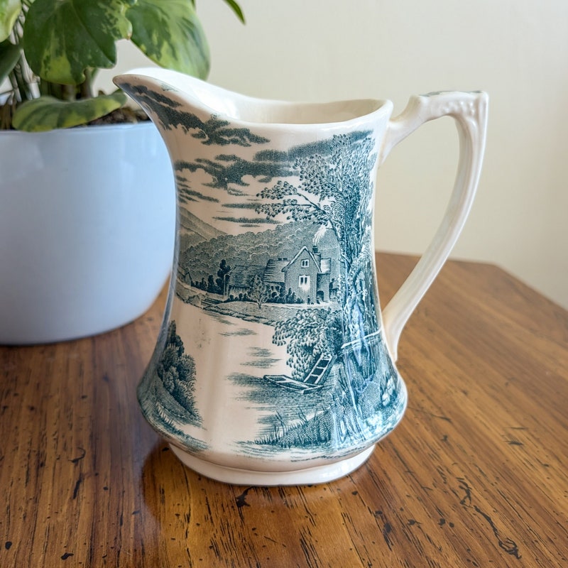 Transferware Pitcher - Etsy