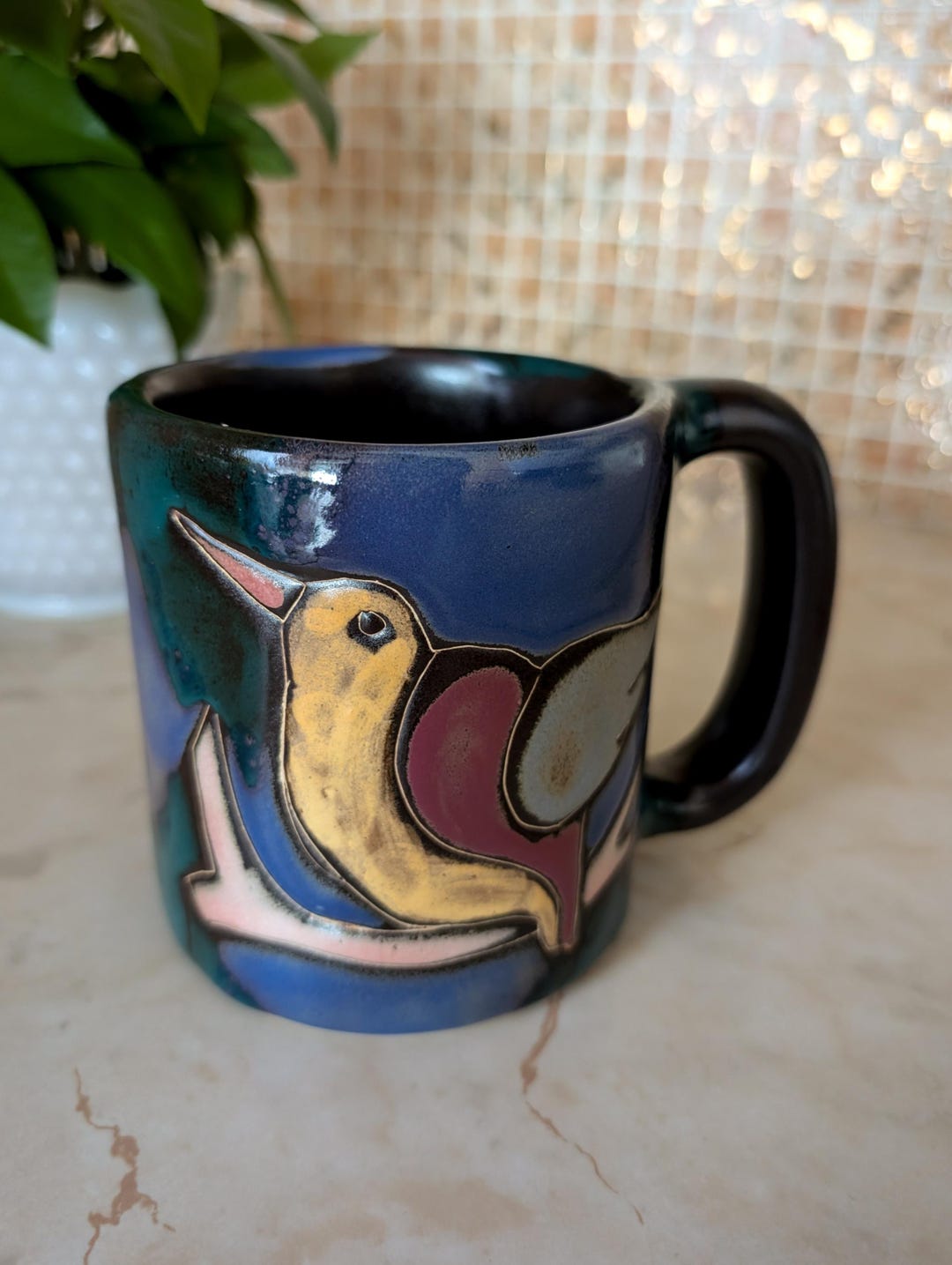 Mara Studio Pottery Made in Mexico Two Birds Stoneware Mug Vintage ...