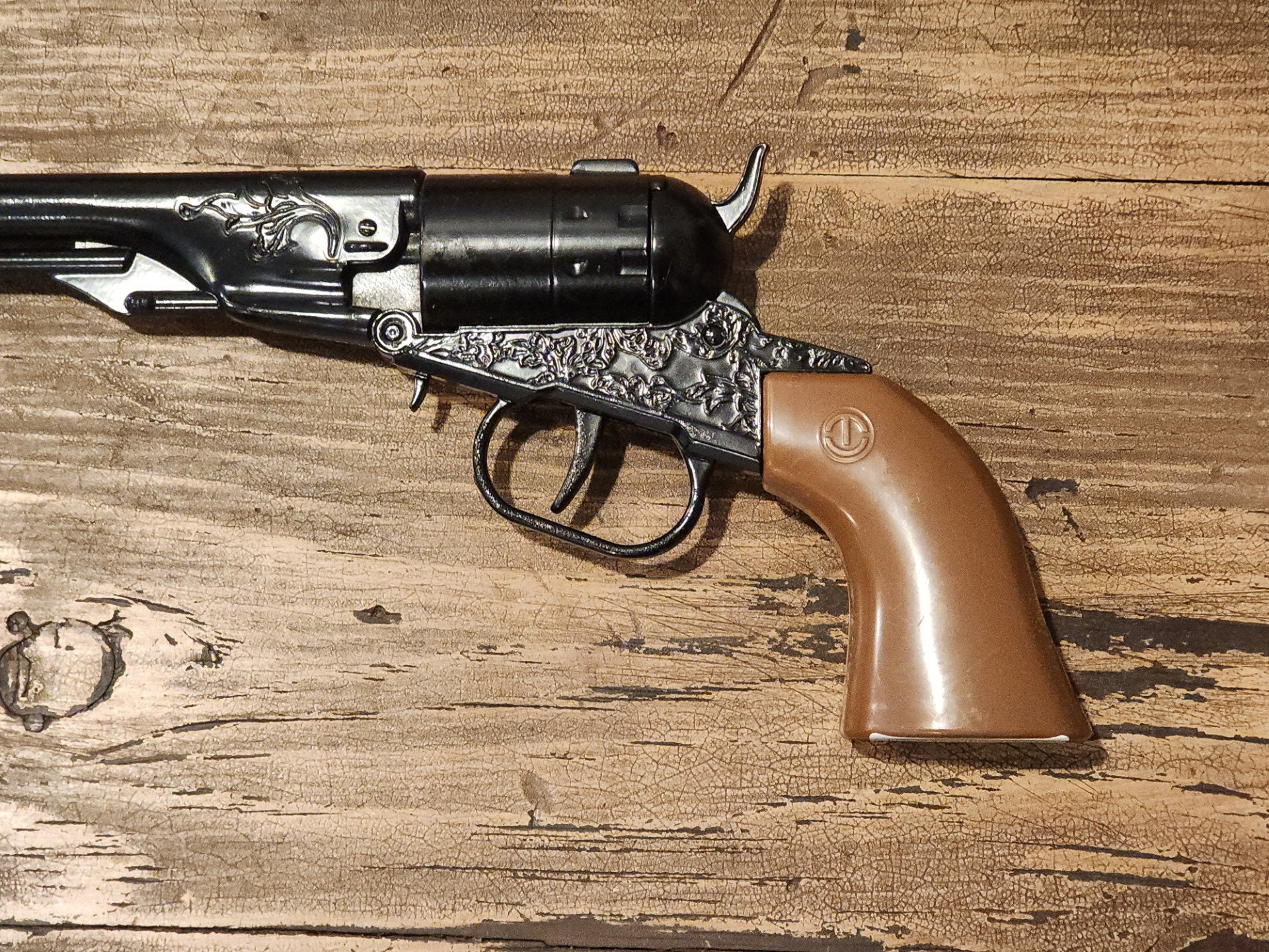 Cap Gun Pistol Heavy Duty Diecast Western Style Pistol. Colt Style ...