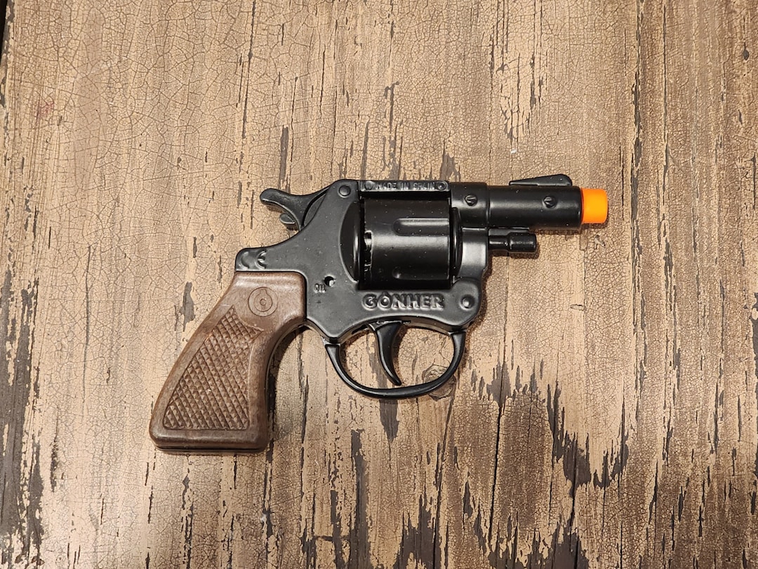 Cap Gun Small Police 357 Colt Detective Style 8-shot Toy Cap Gun - Etsy
