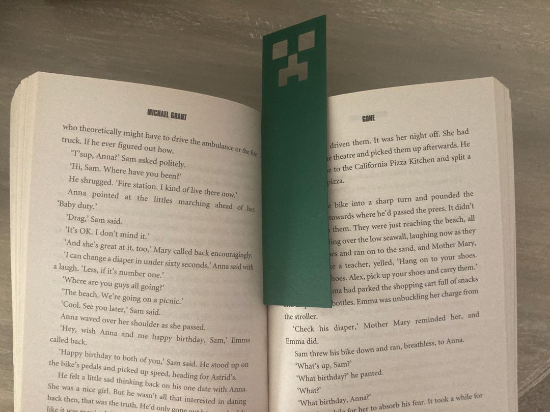 Creeper Bookmark / 3D Printed Bookmark / PLA 3D Printed Gifts / Gifts ...
